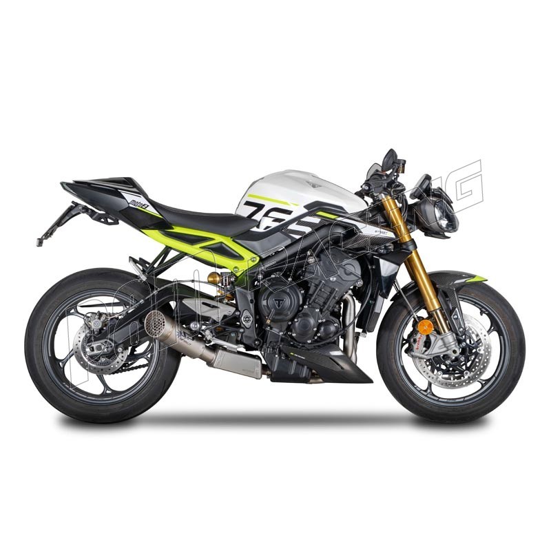 Ligne complète inox/titane racing silencieux GRID-O avec pré-silencieux ...