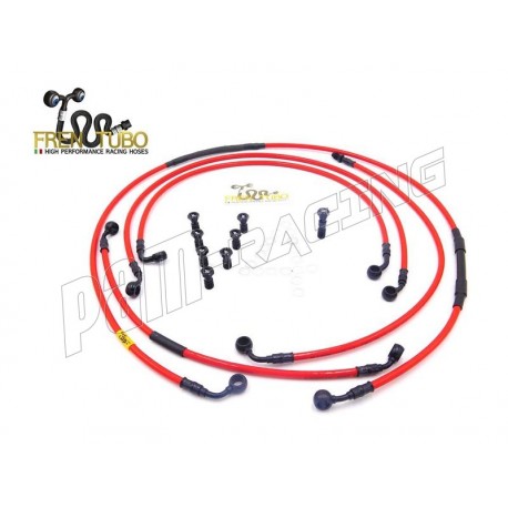 Kit durites de frein complet aviation avant + arrière FREN TUBO Tracer ...