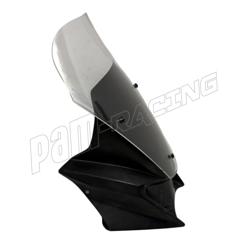 Tête de fourche racing fibre de verre noire + bulle S2 CONCEPT CB750 ...